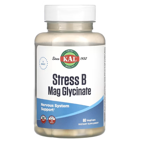 Stress B, Глицинат Магния+ Витамины Группы B →KAL ᐈ Купить в Казахстане ...
