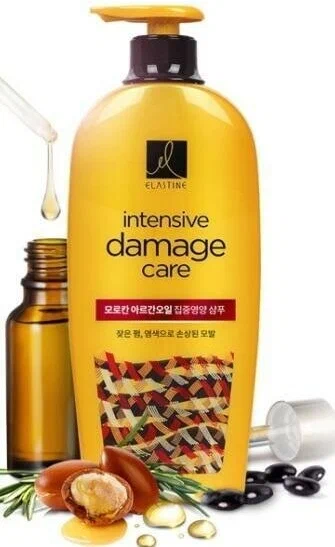 Шампунь для Поврежденных Волос с Аргановым Маслом, Intensive Damage Care Shampoo → "Elastine" ᐈ ...